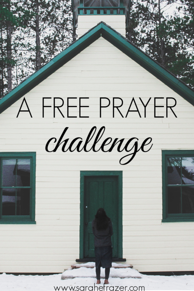 free prayer challenge - Sarah E. Frazer