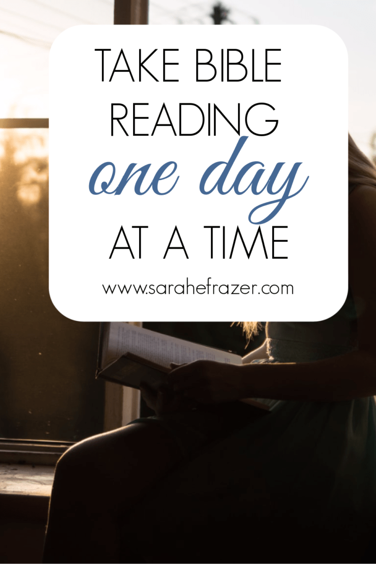 Taking Bible Reading One Day at a Time - Sarah E. Frazer