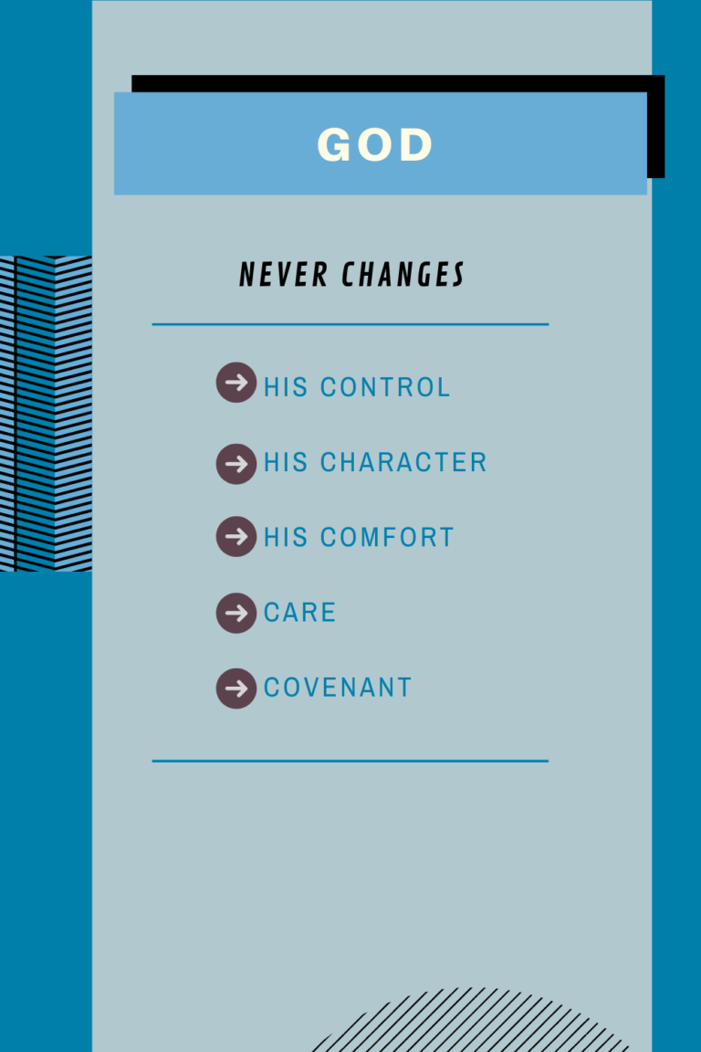 5 Ways God Never Changes - Sarah E. Frazer