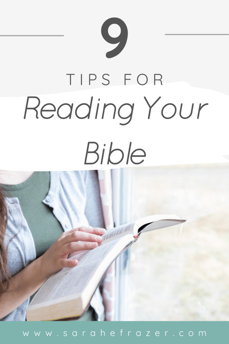 The Best Tip for Reading Your Bible - Sarah E. Frazer