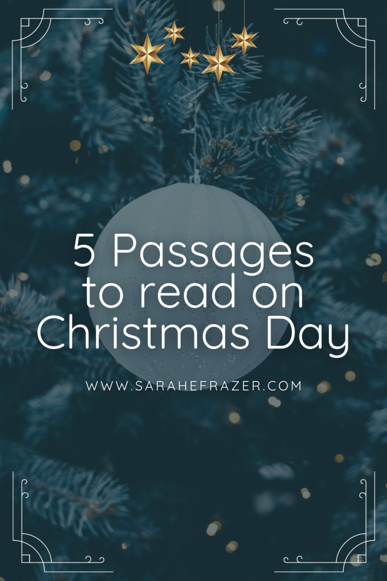 The 5 Passages to Read On Christmas Day - Sarah E. Frazer