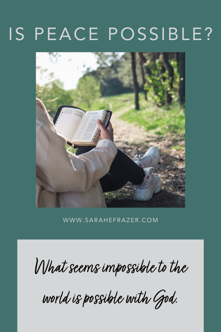 Is Peace Possible? - Sarah E. Frazer