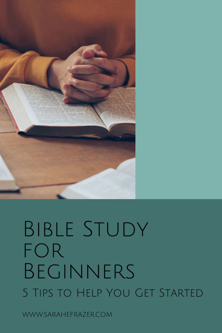 Bible Study for Beginners - 5 Tips to Help You Get Started - Sarah E ...