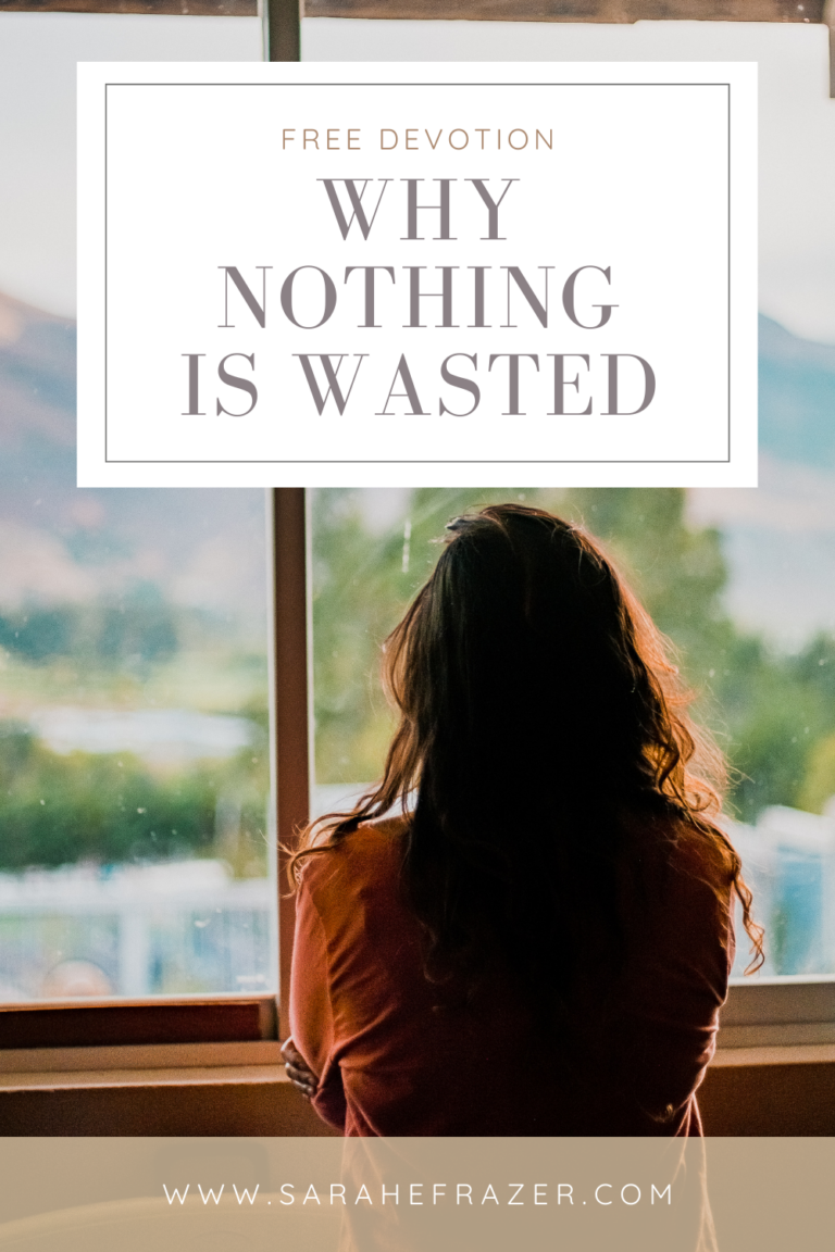 Why Nothing is Wasted - Sarah E. Frazer