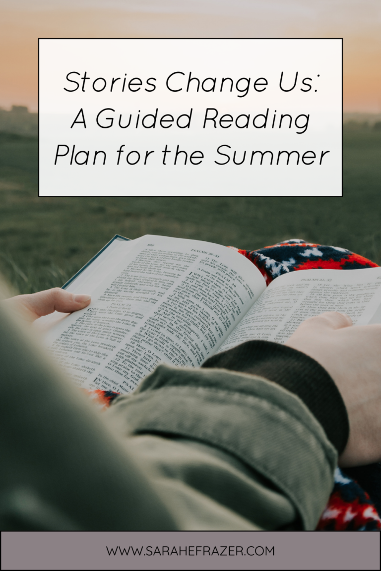 Stories Change Us: A Guided Reading Plan for the Summer - Sarah E. Frazer