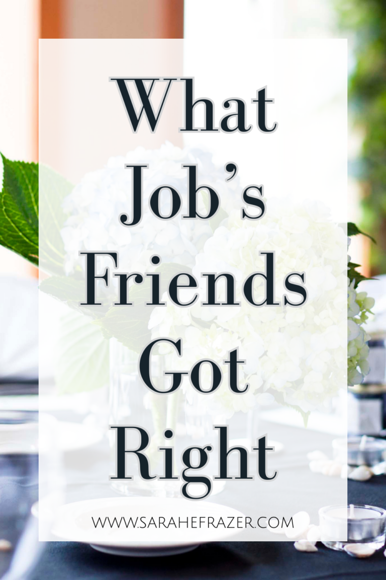 What Job’s Friends Got Right - Sarah E. Frazer