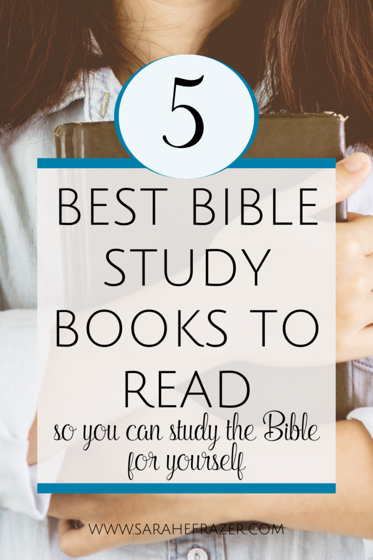 Top 5 Bible Study Books to Read - Sarah E. Frazer