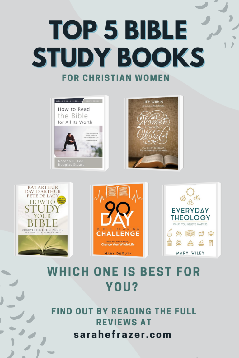 Top 5 Bible Study Books to Read - Sarah E. Frazer