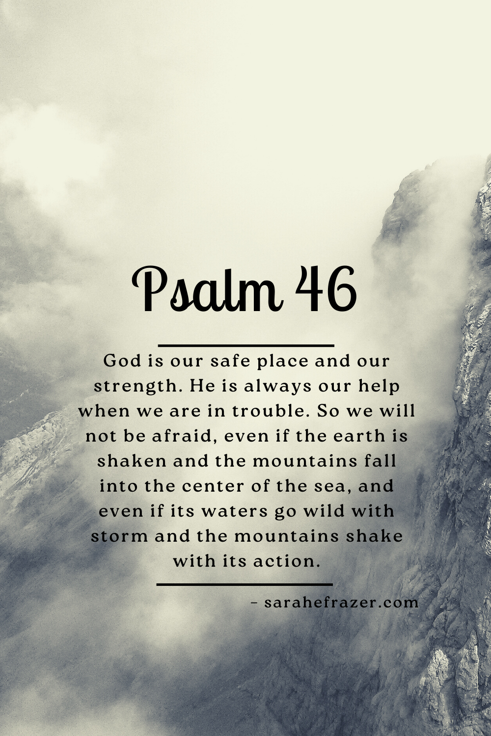 Psalms to Help You Sleep: Psalm 46 - Sarah E. Frazer