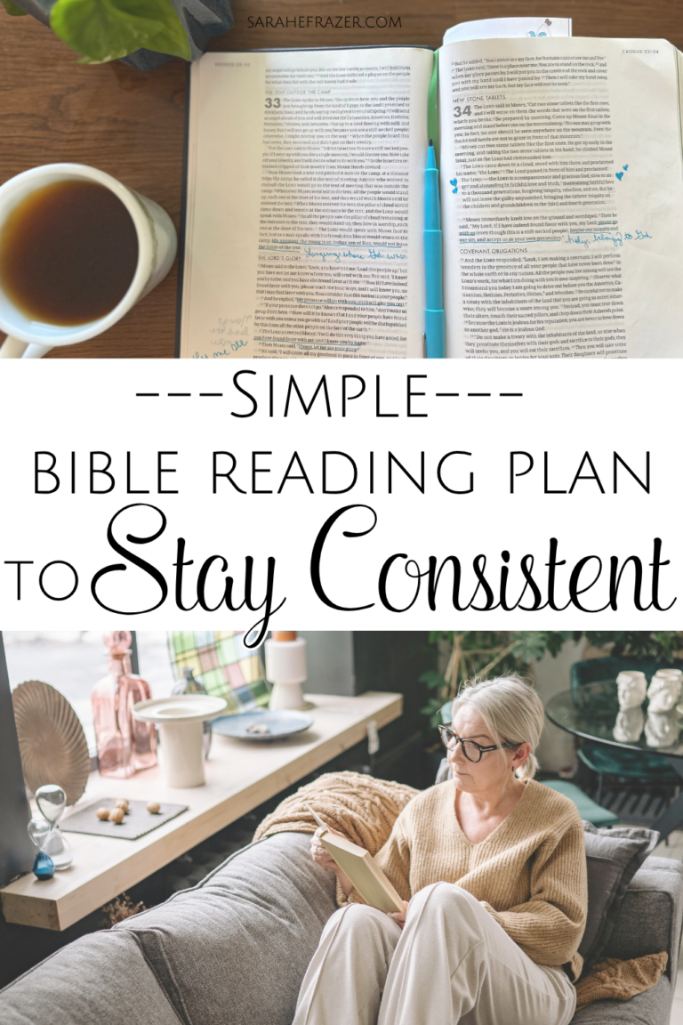 simple bible reading plan - Sarah E. Frazer